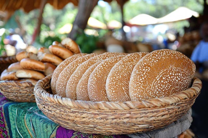 An Enticing Display of Traditional Ethiopian Injera Bread ...