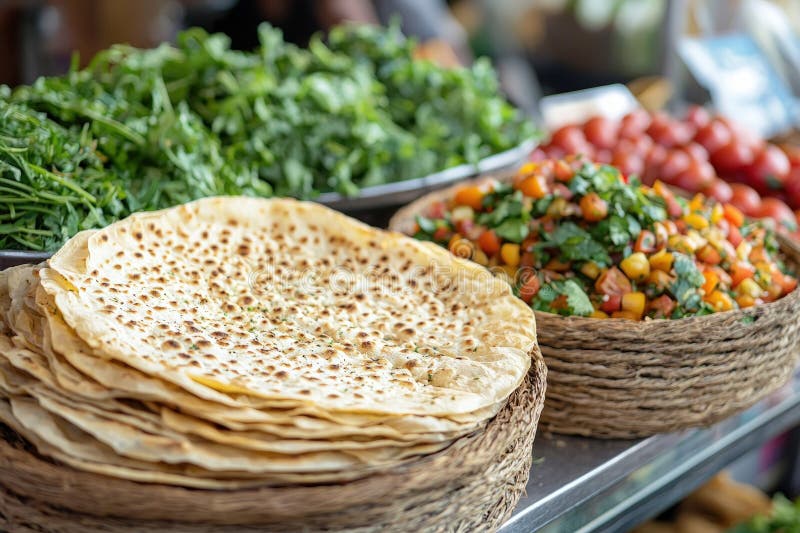 An Enticing Display of Traditional Ethiopian Injera Bread ...