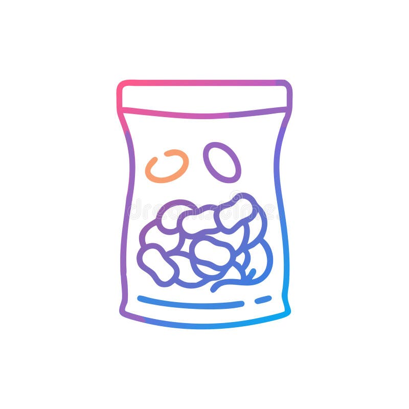 Energy Trail Mix in a Bag stock vector. Illustration of seafood - 356280346