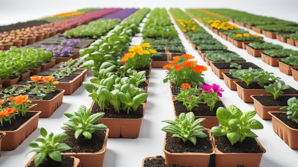 Enticing Seed Starting Garden Pattern for Packaging Design a Charming ...