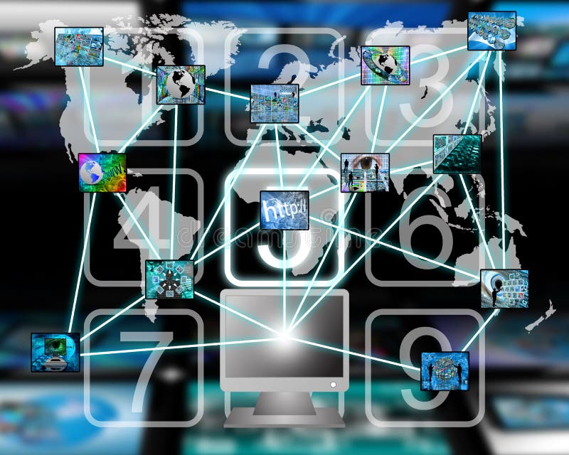 The entire internet stock illustration. Illustration of communication ...