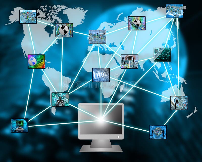 The entire internet stock illustration. Illustration of communication ...