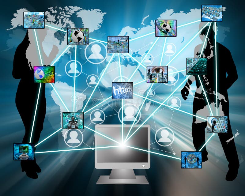 The entire internet stock illustration. Illustration of background ...