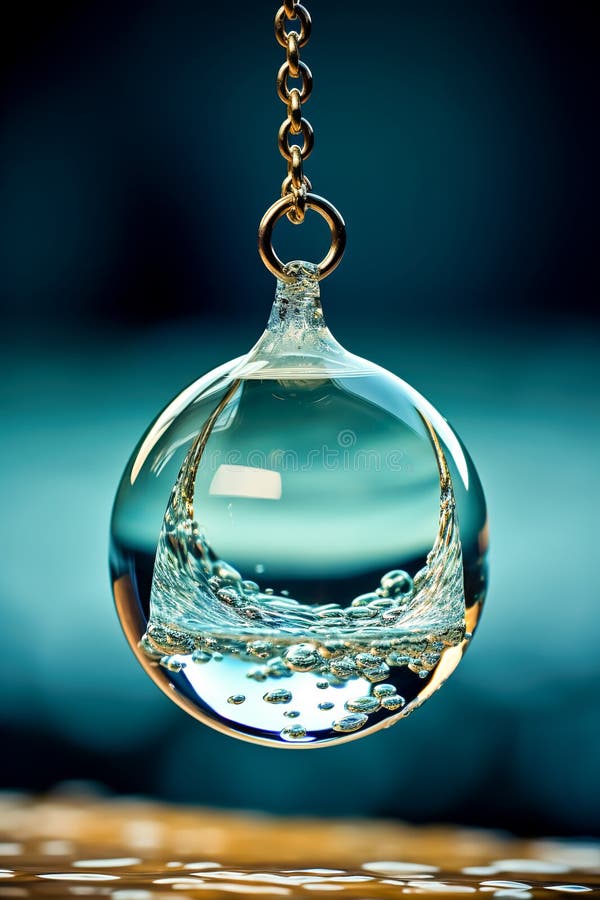 The Entire World in a Drop. Concept Stock Illustration - Illustration ...