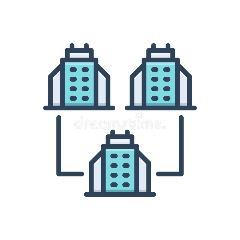 Color Illustration Icon for Entities, Entity and Corporate Stock Vector ...