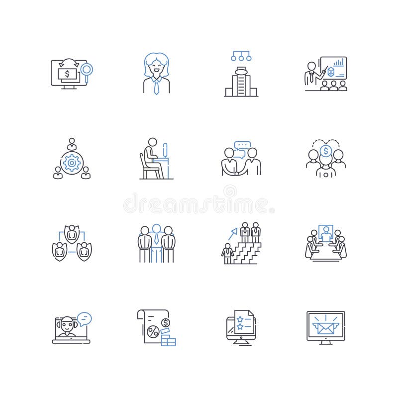 Entity Structure Line Icons Collection. Hierarchy, Architecture, Nerk ...