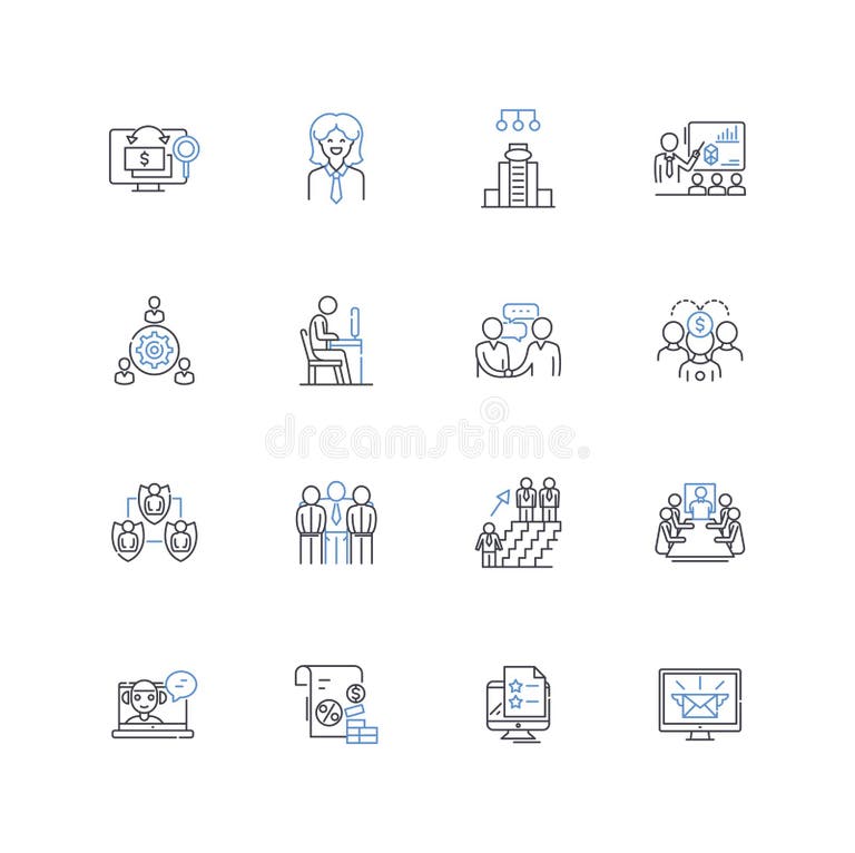 Entity Structure Line Icons Collection. Hierarchy, Architecture, Nerk ...