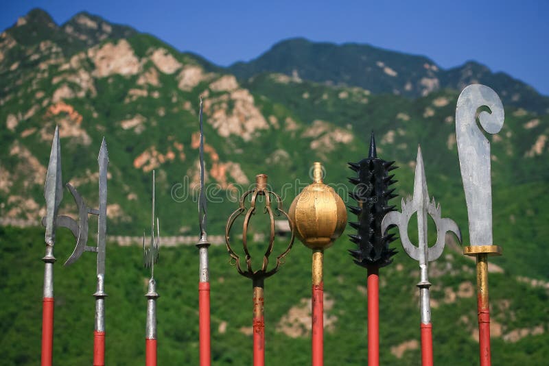 Entomb Warrior Weapon at Great Wall Stock Image - Image of chiana ...