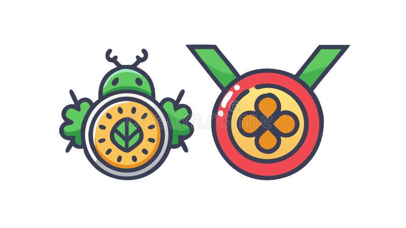 Entomology Achievement Medal Beetle Sun Pattern Award, Vector Design ...