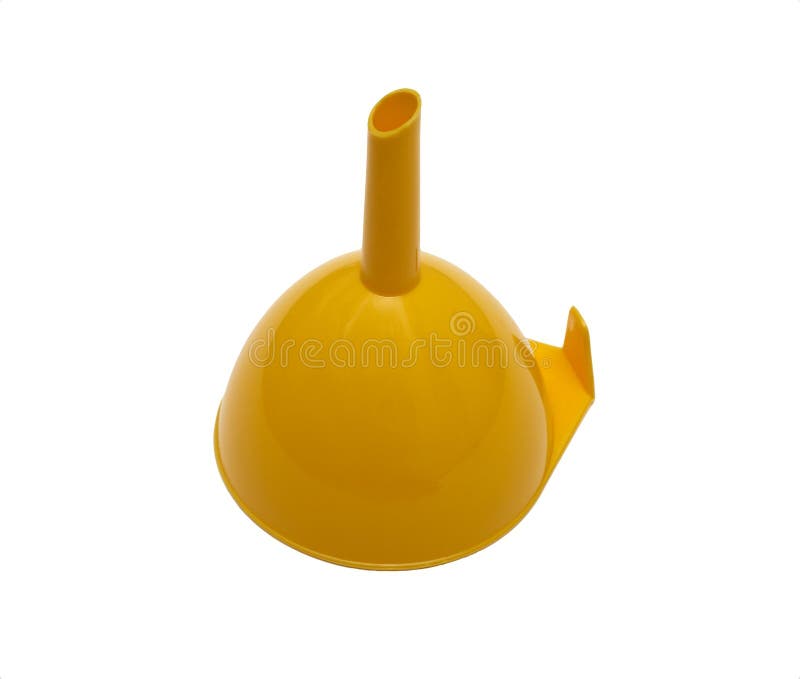 Entonnoir jaune photo stock. Image du entonnoir, rouge - 13875912