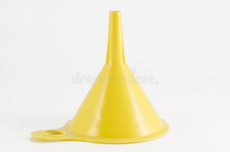 Entonnoir jaune image stock. Image du horizontal, dispositif - 40522365