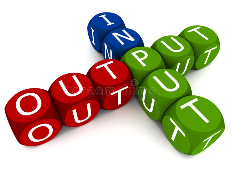 Entrée-sortie illustration stock. Illustration du procédé - 28380194