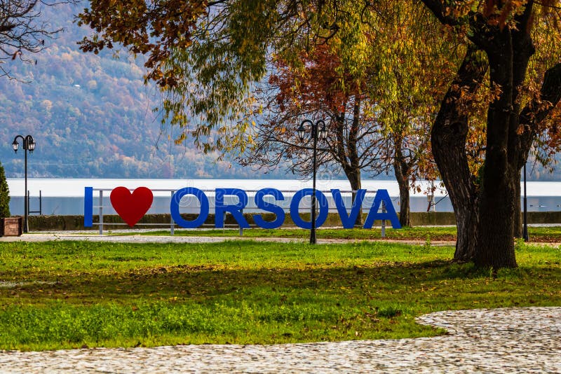Orsova, Romania, August 20th, 2021: the View of Decebal Face in the ...