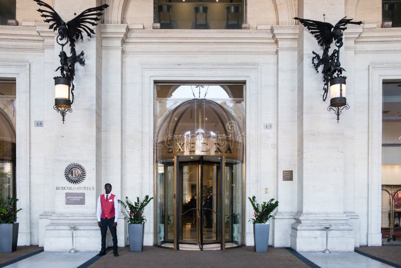 Entrada De Boscolo Exedra Roma Foto de archivo editorial - Imagen de ...