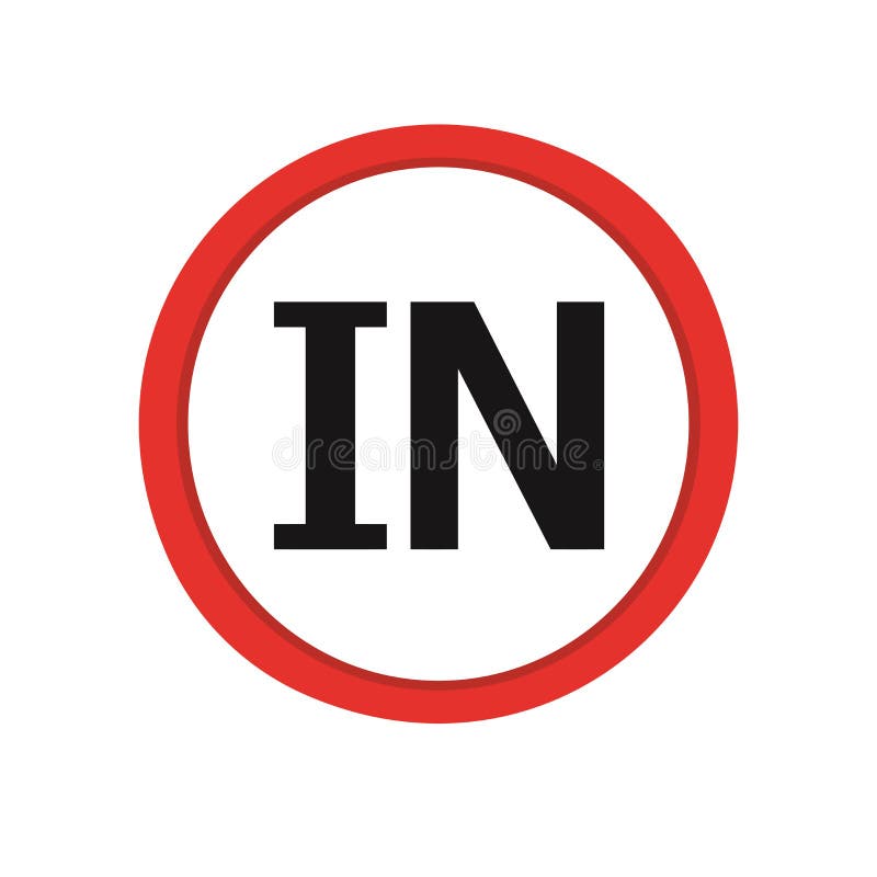 Traffic Signal Entrance You Can Go Inside Stock Vector - Illustration ...