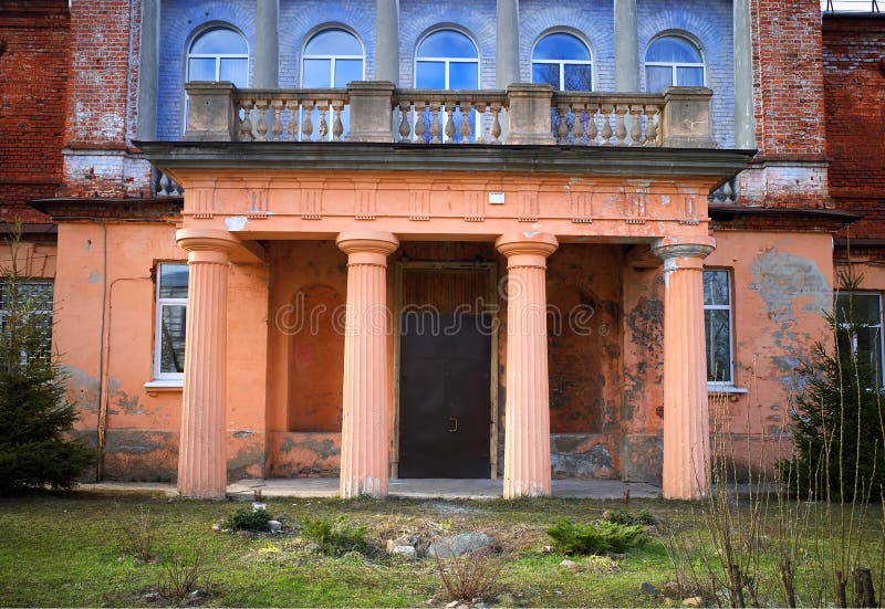 Entrance of Abandoned Building Background Hd Stock Photo - Image of ...