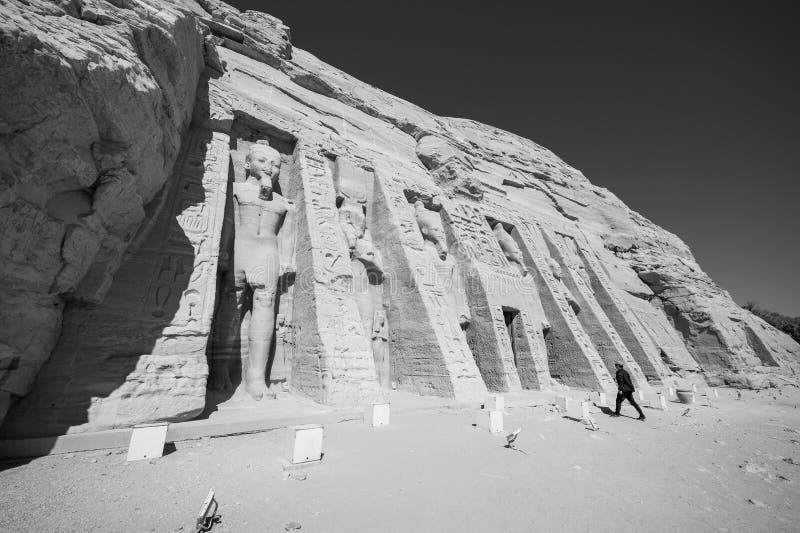 Entrance of Abu Simbel editorial image. Image of history - 271076320