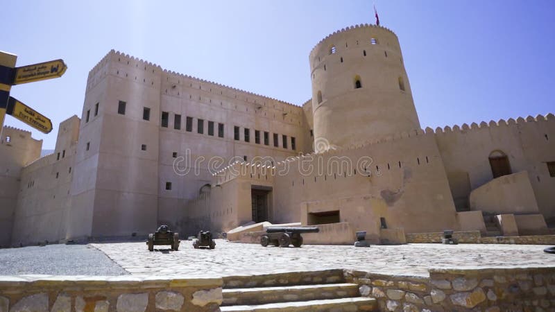 The Entrance of Al Rustaq Fort in Al Rustaq, Oman Stock Video - Video ...