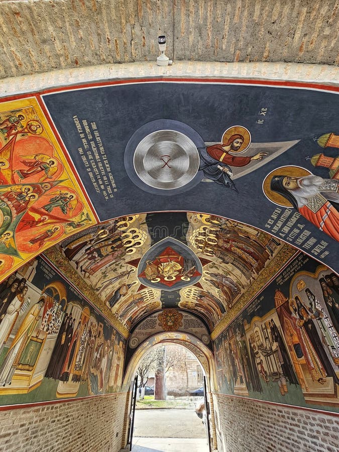 Entrance Arch To the Antim Monastery Courtyard Editorial Photography ...