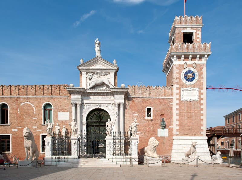 Entrance of the Arsenale. stock image. Image of place - 22972007