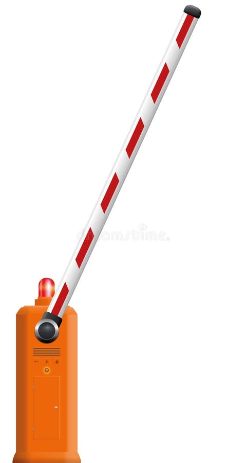 Entrance Barrier Open Warning Light Stock Vector - Illustration of ...