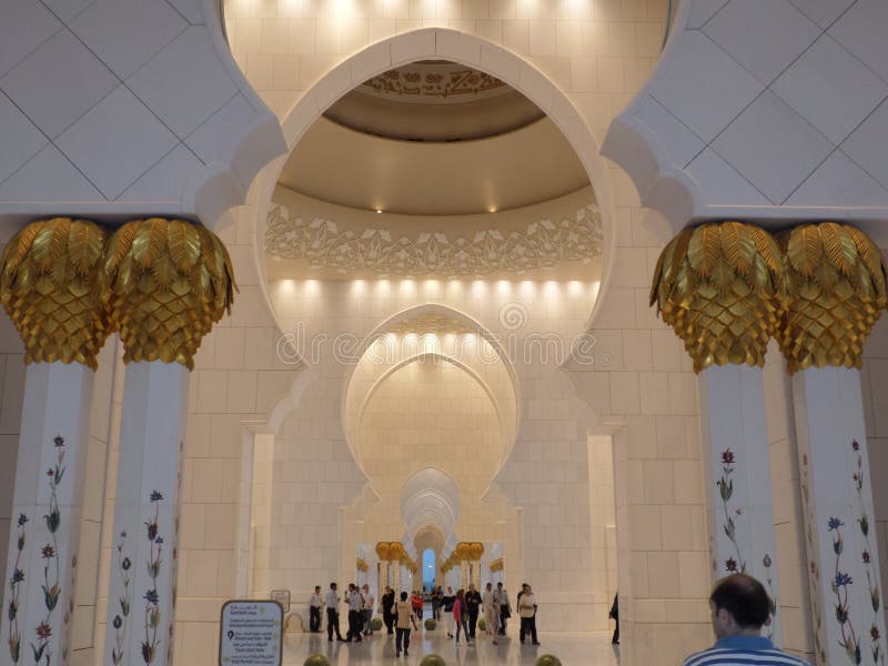 Entrance of the Biggest Mosque of the World. Editorial Photo - Image of ...