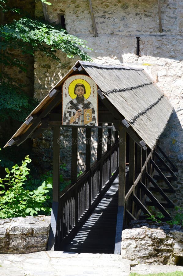 Entrance Bridge To the Church Stock Image - Image of iron, shrine ...