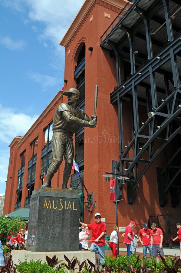 Entrance of Busch Stadium editorial photo. Image of musial - 10344371