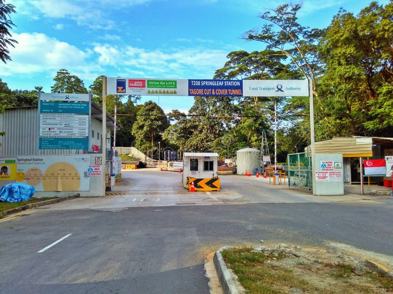 Entrance of Construction Site Editorial Photo - Image of clearing, land ...