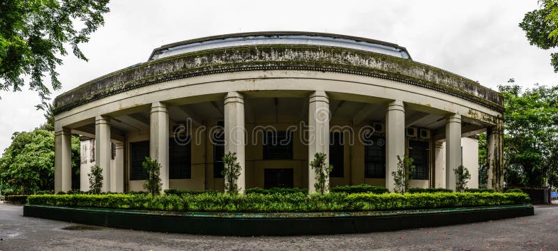 Beside Entrance of Convocation Hall in Yangon University, Myanmar, June ...