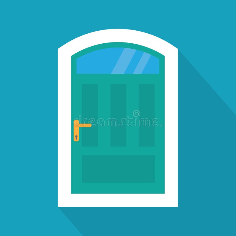 Entrance Door Icon Stock Vector Illustration Of Metal 180807729
