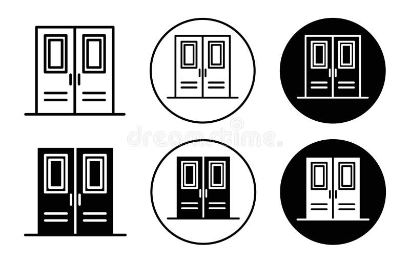 Entrance door icon stock vector. Illustration of exit - 325374492