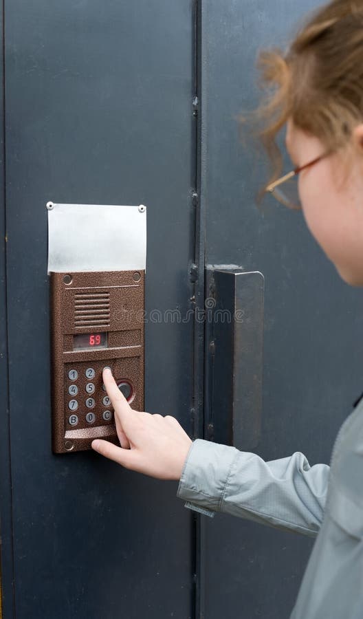Door Intercom stock image. Image of doorbell, city, flat - 16070125