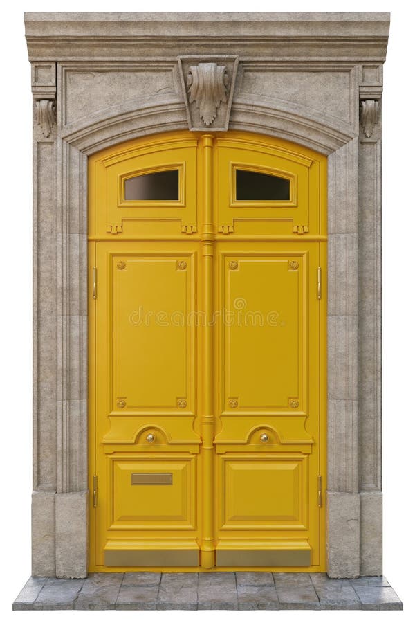 Entrance classical doors stock image. Image of decor - 113250203
