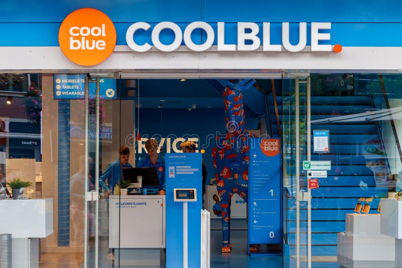 Entrance of a Dutch Coolblue Electronics Store in Arnhem, the ...