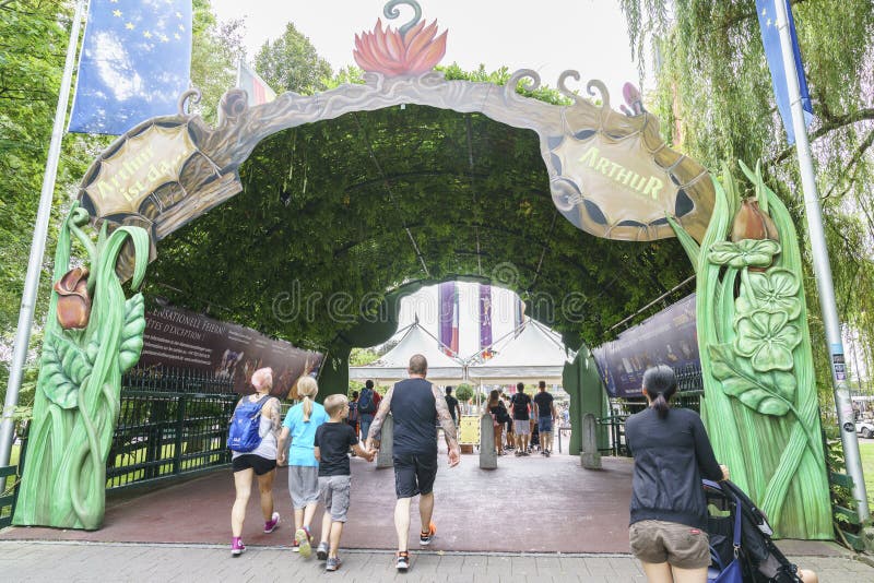 Entrance of Europa Park in Rust, Germany. Editorial Photo - Image of ...