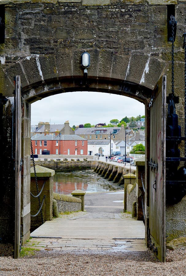 Entrance Exit from Broughty Castle, Broughty Ferry, Dundee, Scotland ...