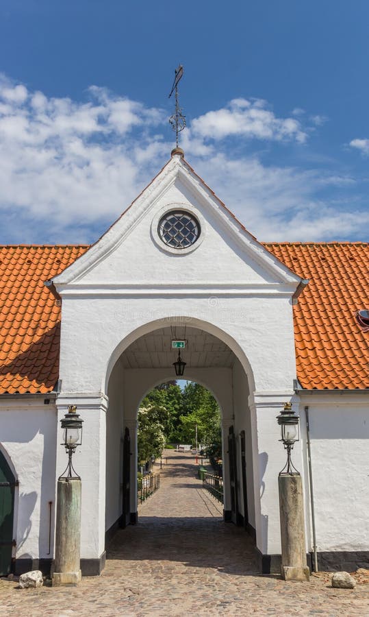 Entrance Gate and Bridge of the Castle in Glucksburg Stock Image ...