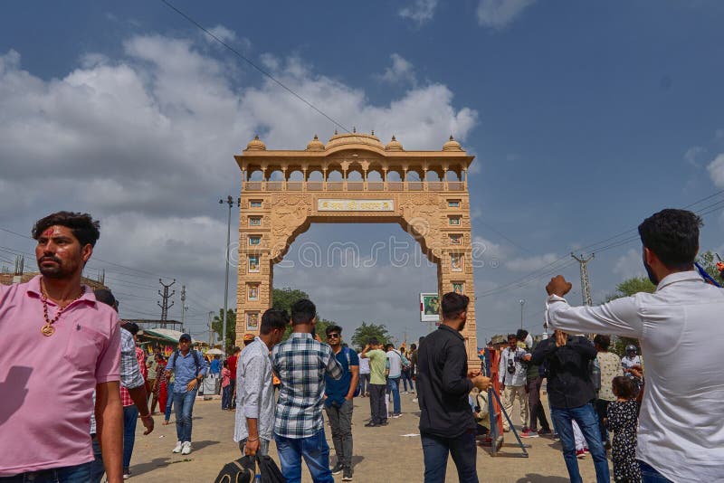 This a Big Gate of Khatu Shyam Ji. this is a Hindu`s Temple.the Lord of ...