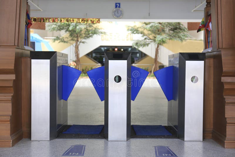 Entrance Gate at library stock image. Image of railroad - 37068517