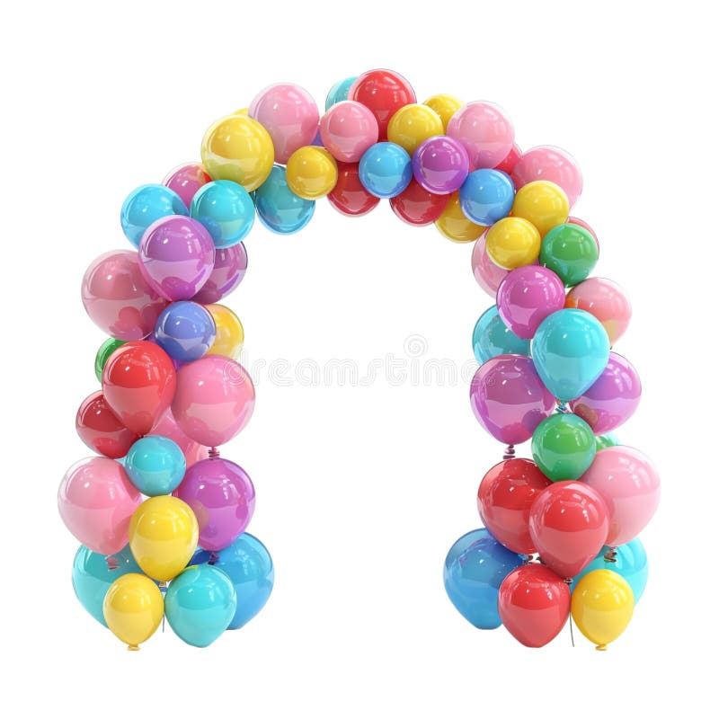 Entrance Gate Made with Balloons on Transparent Background - Ai ...