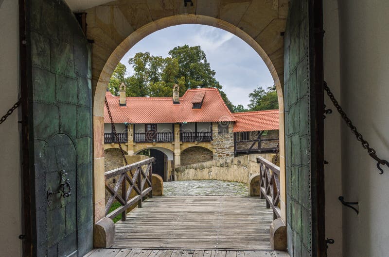 Entrance Gate Romantic Castle Stock Image - Image of castle, park: 40294995