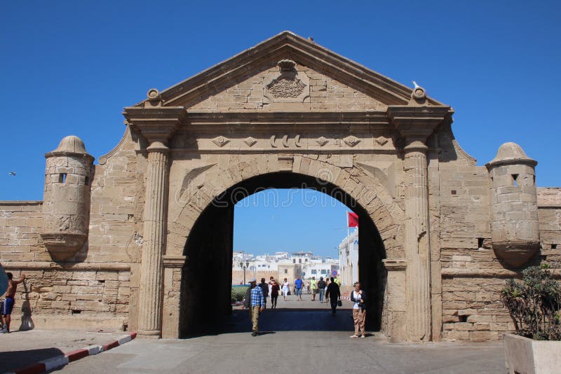 ESSAOUIRA, MOROCCO - JUNE 10, 2017: Unknown People Riding Horses Along ...