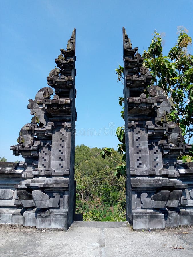 Entrance Gate To a Hindu Religious House of Worship in Wonogiri ...