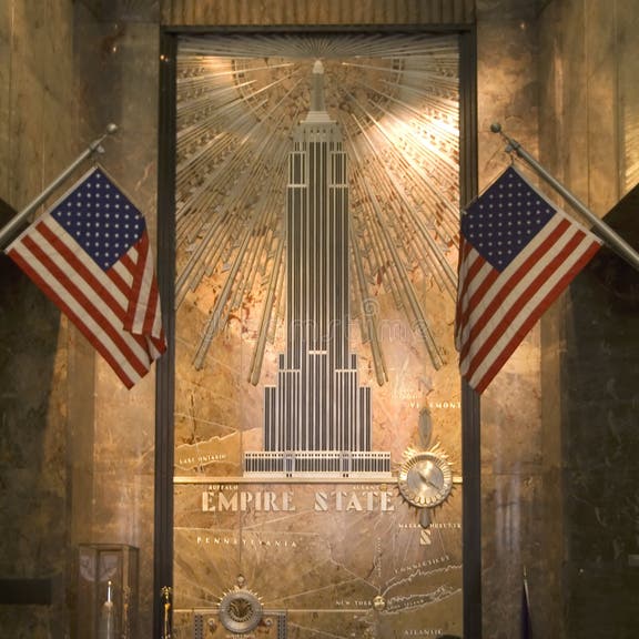 Entrance Hall of Empire State Building Editorial Photography - Image of ...