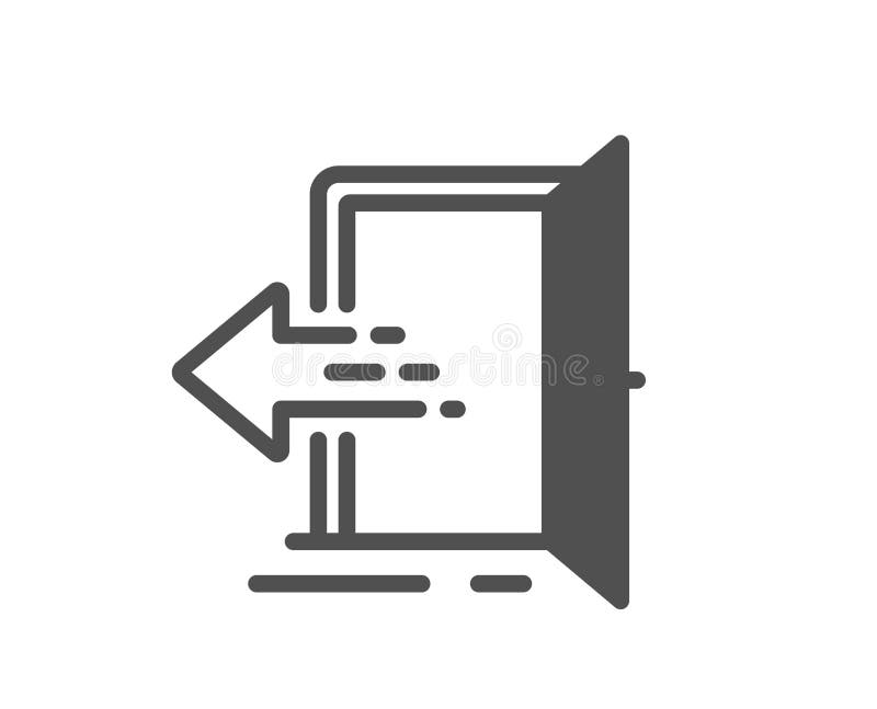 Entrance Icon. Entry Door Sign. Vector Stock Vector - Illustration of ...