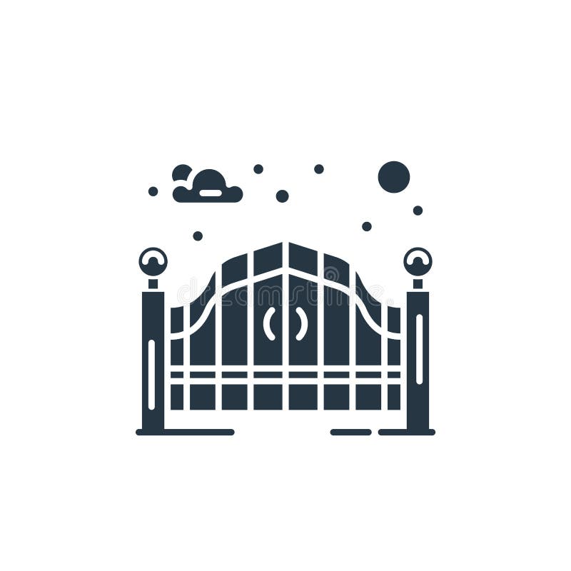 Entrance Icon Vector from City Elements Concept. Thin Line Illustration ...
