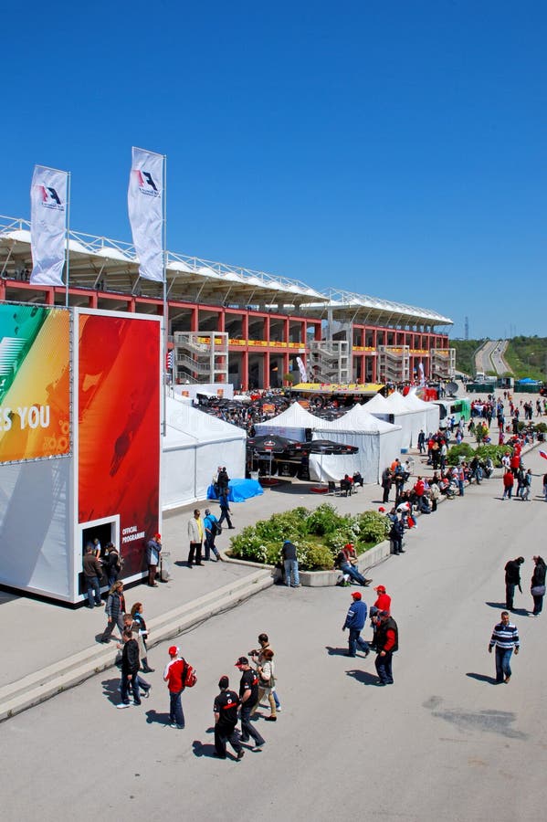 Entrance of Istanbul Park editorial photography. Image of flag - 29527682