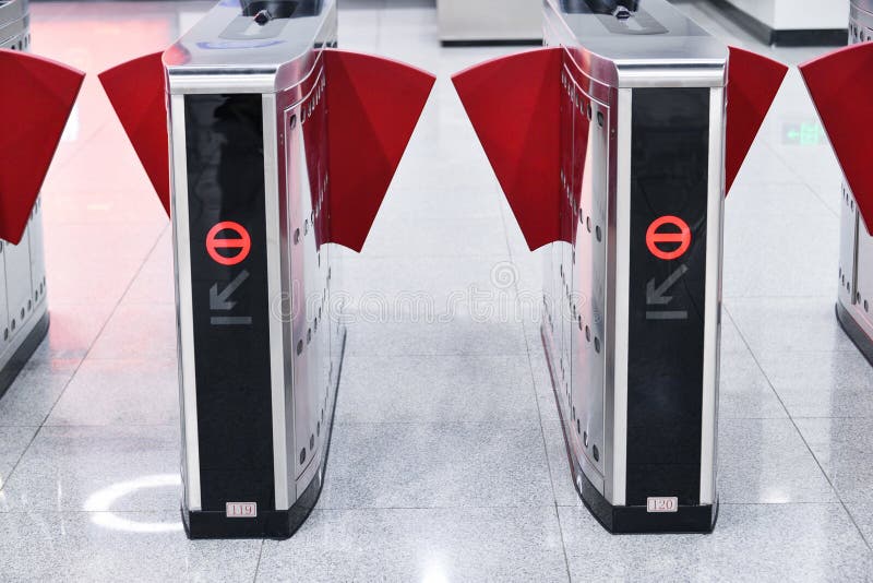 Entrance Machine Gate: Scan Card Stock Photo - Image of design, high ...