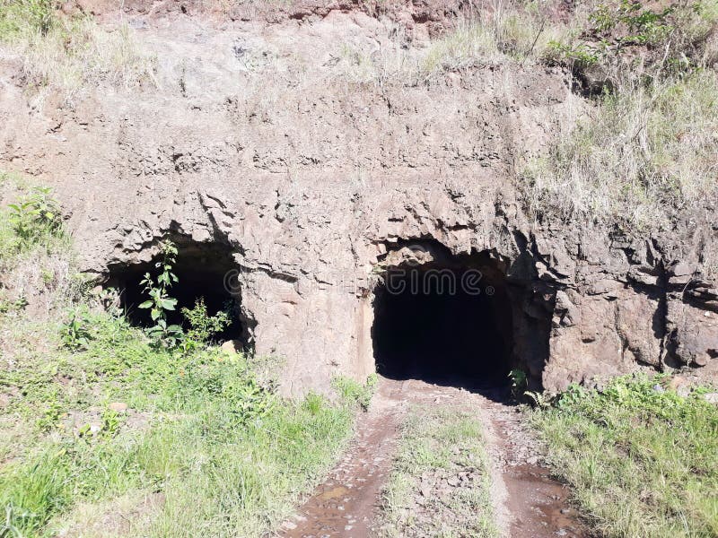 Entrance of a Mine into a Cave Stock Image - Image of entrance, nature ...